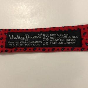 Vicky Davis | Accessories | Vicky Davis Silk Tie Red Black Paisley Made ...